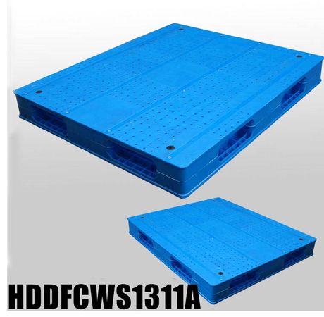1300 x 1100 Industrial Durable Reversible Double Stacked Plastic Pallet ...