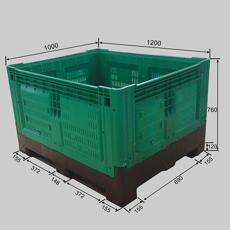 Reusable Packaging Grid Plastic Crates with Pallet And Lid - Buy ...