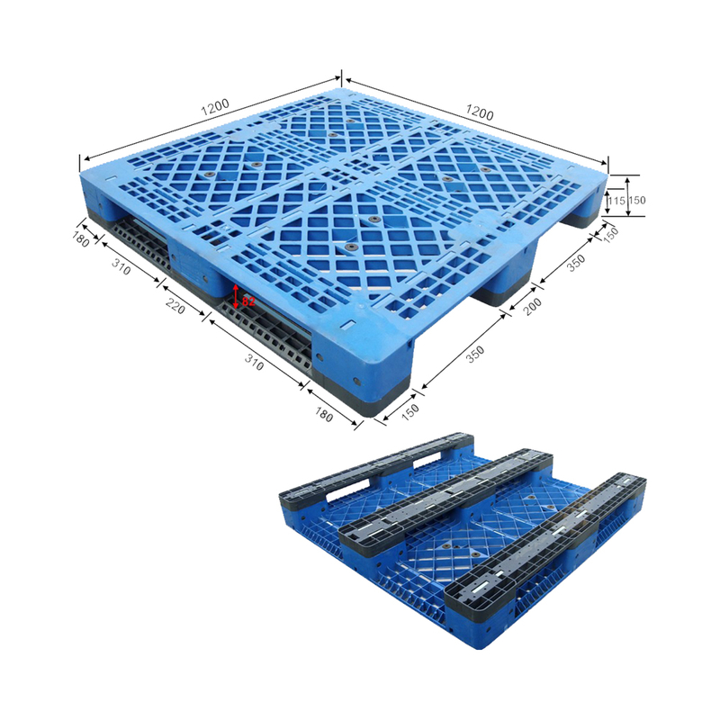 1200*1200 Three Runners Open Deck Heavy Duty Stackable Plastic Pallets - Buy 48x40 plastic ...
