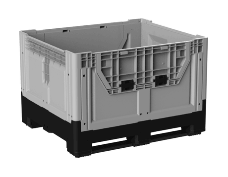 Closed Walls And Grid Bottom Reusable Storage Plastic Pallet Container ...