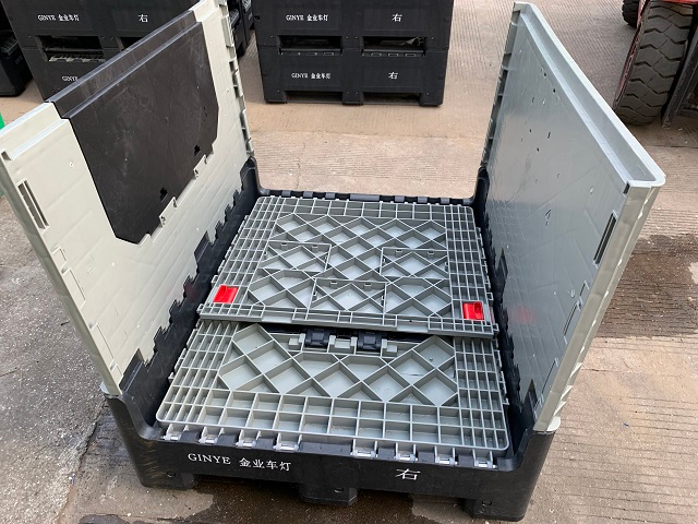 Industrial Stackable Rigid FLC Foldable Plastic Pallet Storage ...