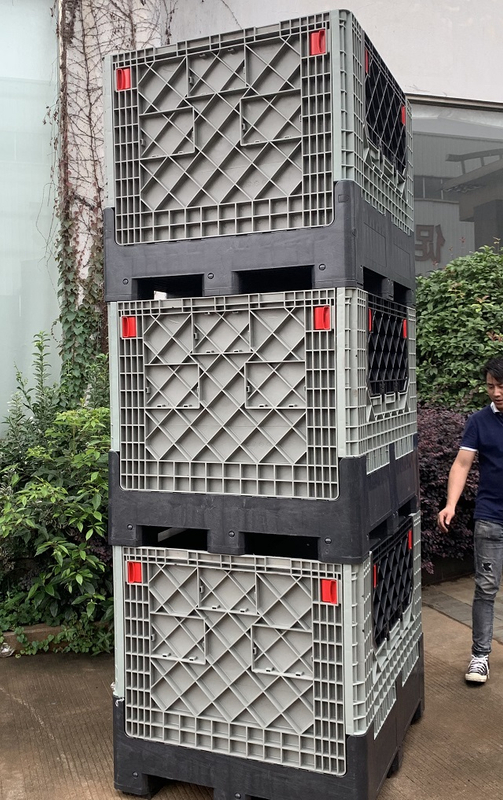 Large Stackable Euro Plastic Folding Pallet Bin - Buy plastic pallet ...