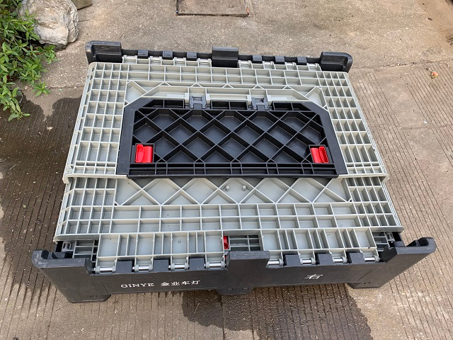 Industrial Stackable Rigid FLC Foldable Plastic Pallet Storage ...