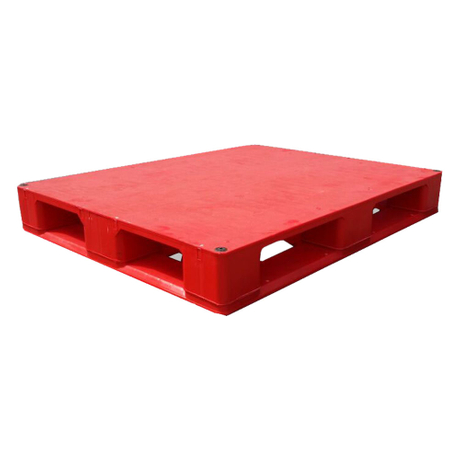Red Hygienic Polypropylene Euro Flat Top Plastic Pallets - Buy Flat Top ...