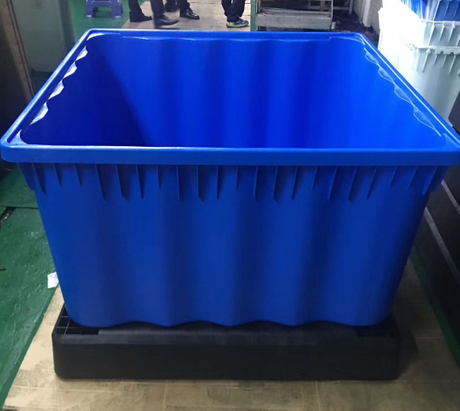 Hygienic Self-lock Rackable Stackable Nestable Plastic Pallet Bulk ...