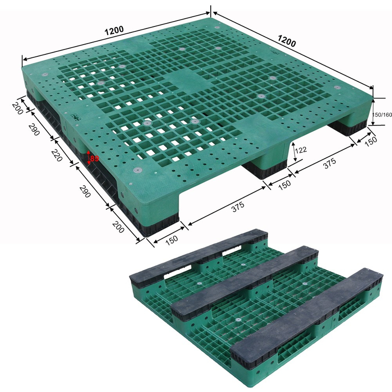 1200 x 1200 Green FDA Plastic Beverage Pallets for Automation - Buy FDA ...