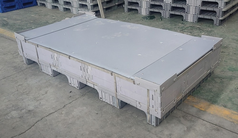 2180x1120x1100 Large Rackable Collapsible Plastic Splicing Pallet Box ...