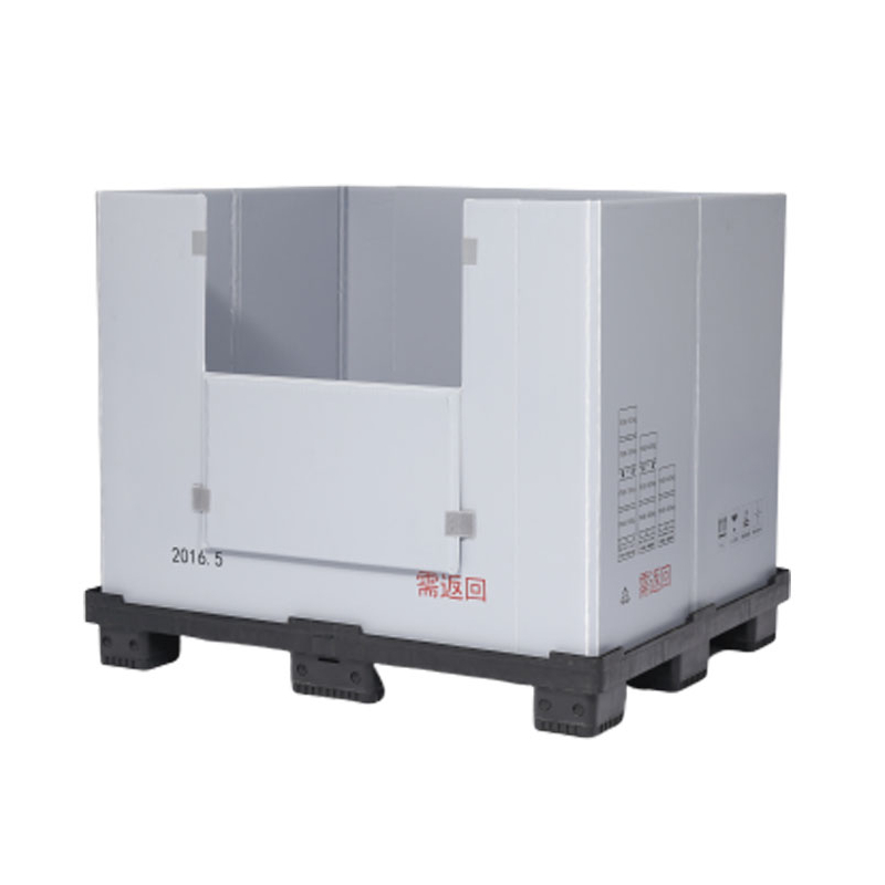 Collapsible Sleeve Pack Container with Injection Molded Plastic Pallets ...