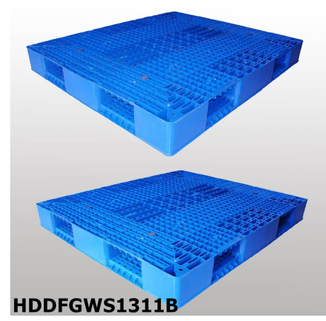 1300*1100 Double-faced Open Deck Stackable Heavy Duty Blue Plastic ...